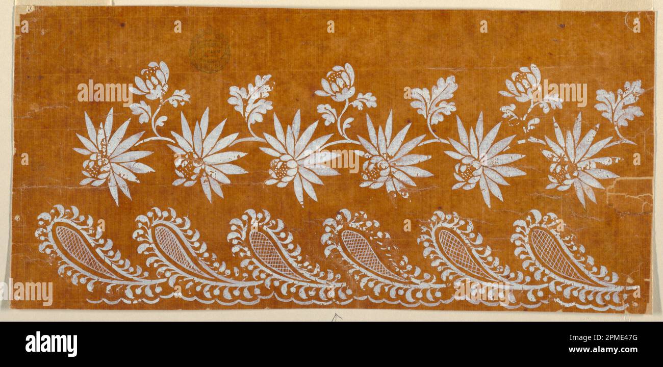 Drawing, Design for an Embroidered or Woven Border; Designed by ...