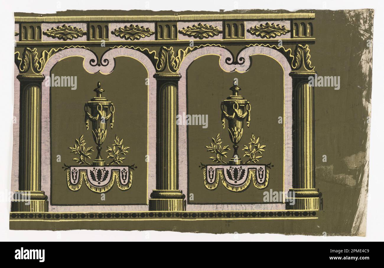 Dado (France); block-printed on handmade paper; 84 x 51.5 cm (33 1/16 x ...