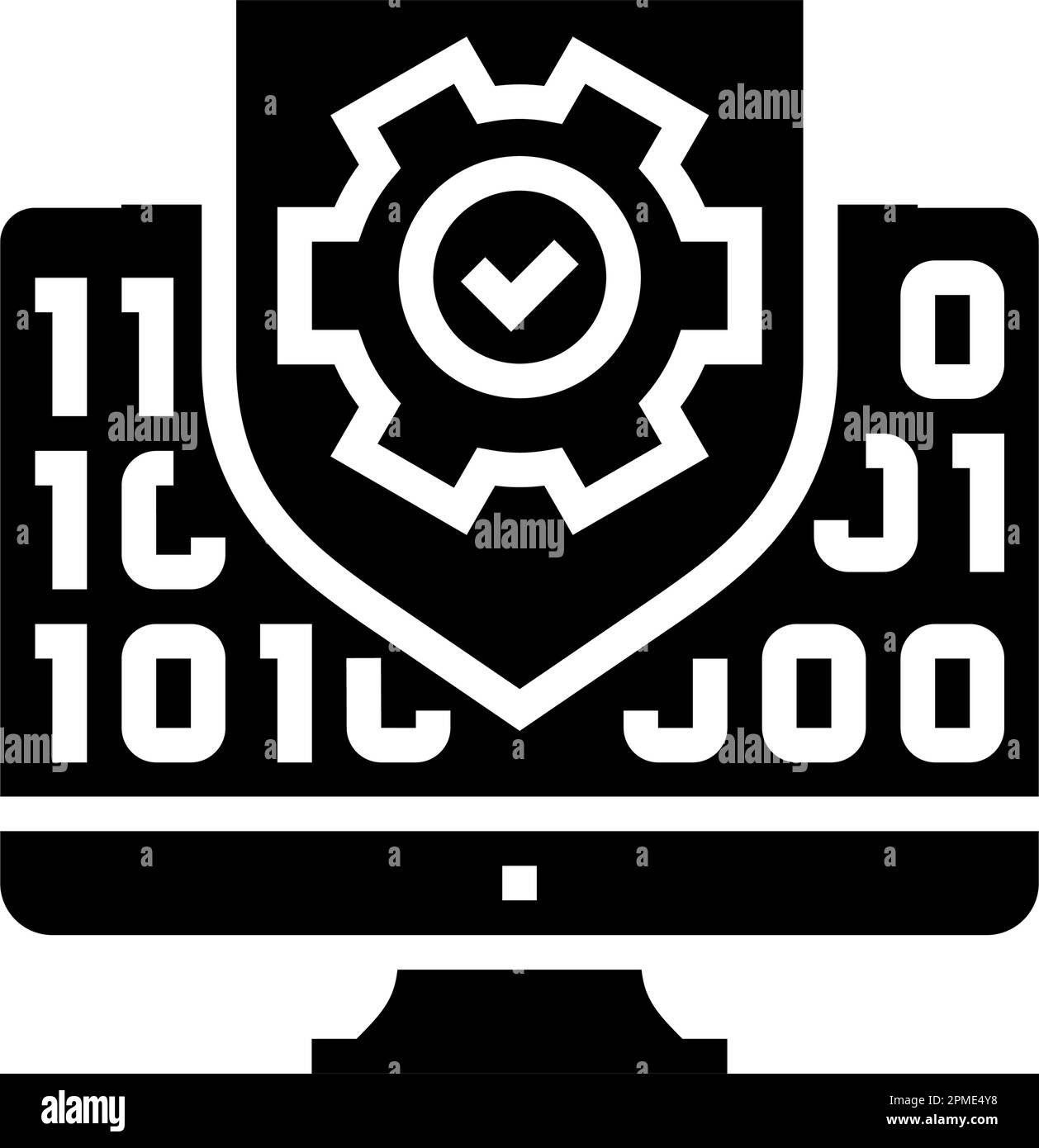 quality testing tool work glyph icon vector illustration Stock Vector ...