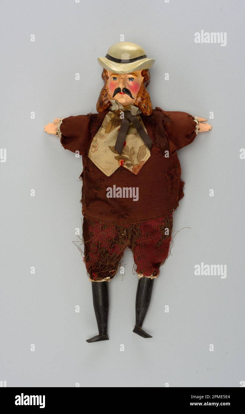 Man Puppet; painted wood, cotton, other materials Stock Photo - Alamy