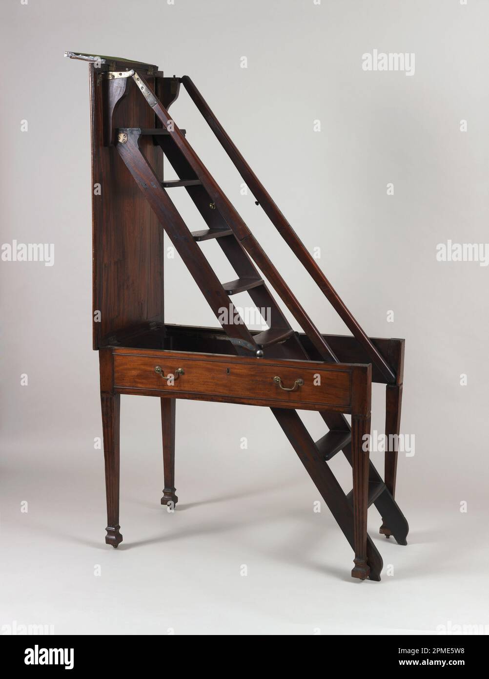 Metamorphic Library Table-steps (England); Designed by Thomas Sheraton ...