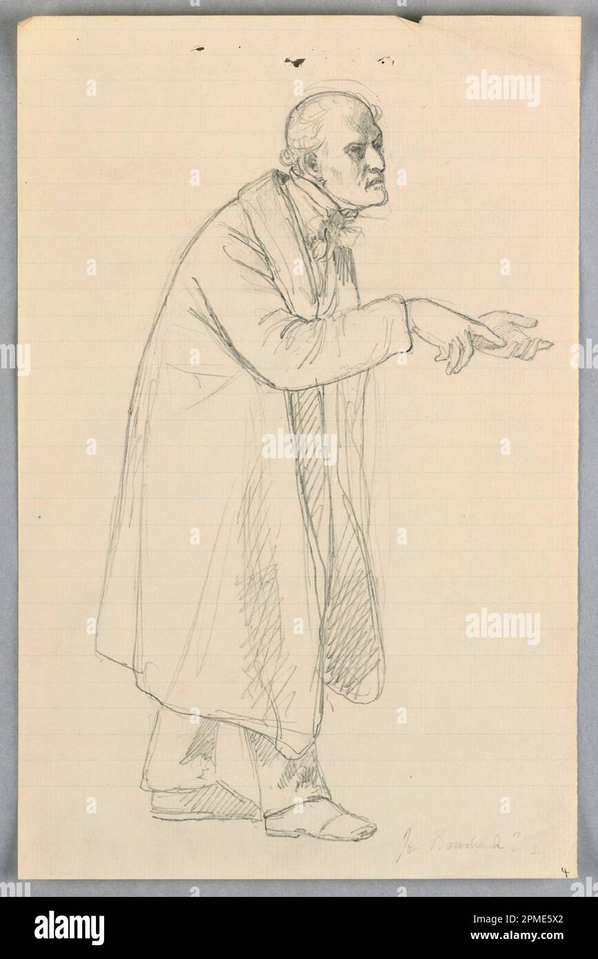Drawing, Study of Nathaniel Bowditch for "Scientific Group"; Daniel ...
