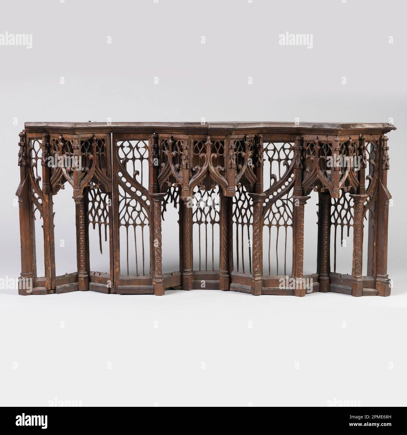 Model For A Rood Screen (England); carved, gilt and polychrome (traces ...
