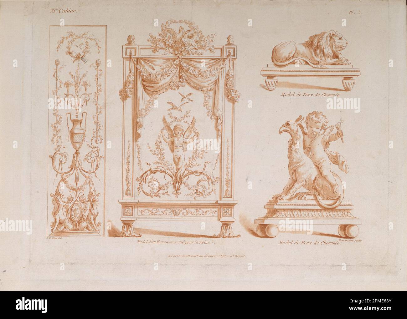 Jean baptiste marie huet and print maker hi-res stock photography and images - Alamy