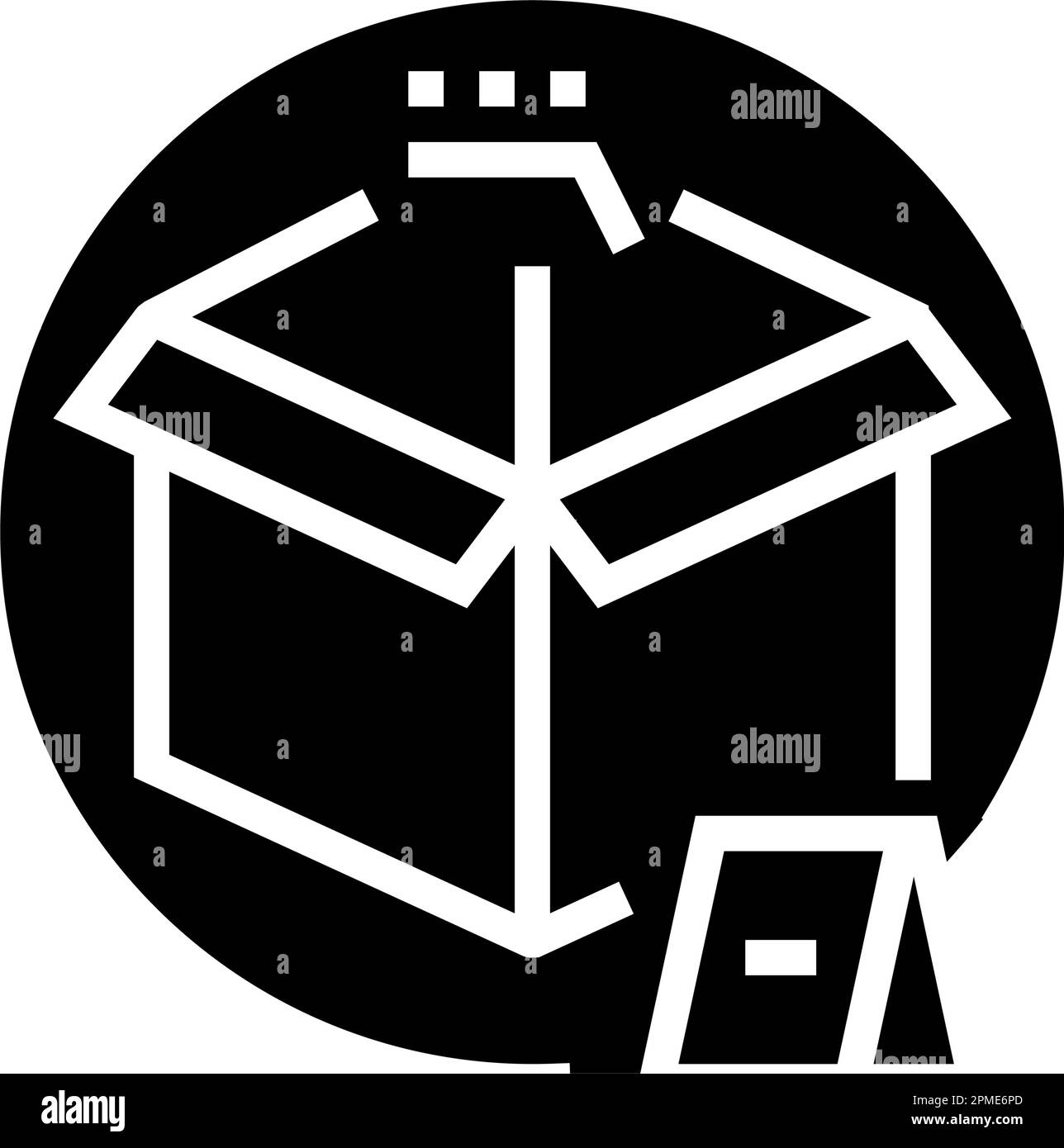 demonstrative evidence crime glyph icon vector illustration Stock ...