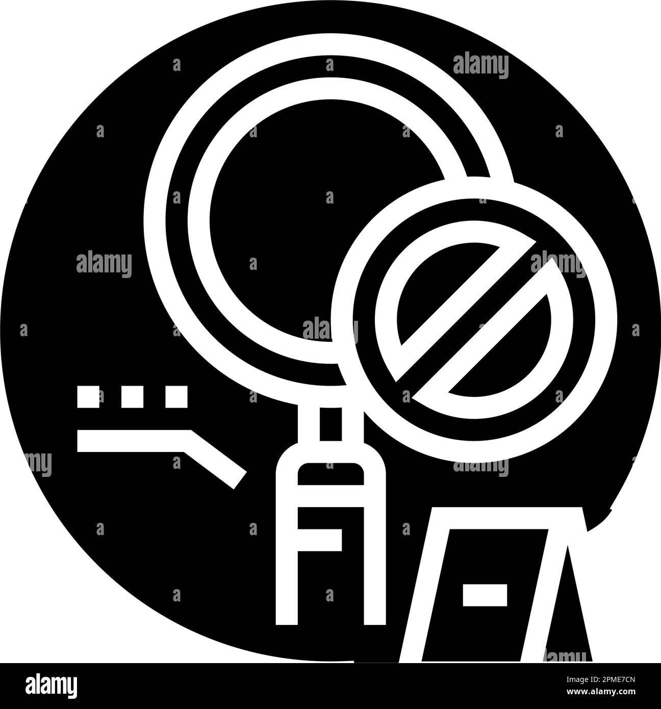 insufficient evidence crime glyph icon vector illustration Stock Vector ...