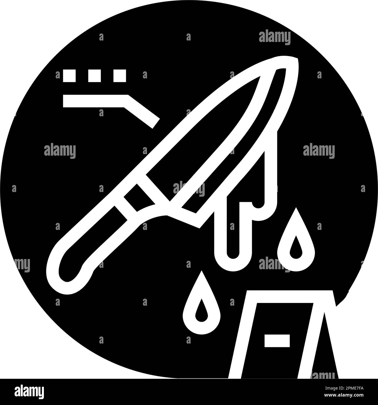 physical evidence crime glyph icon vector illustration Stock Vector ...