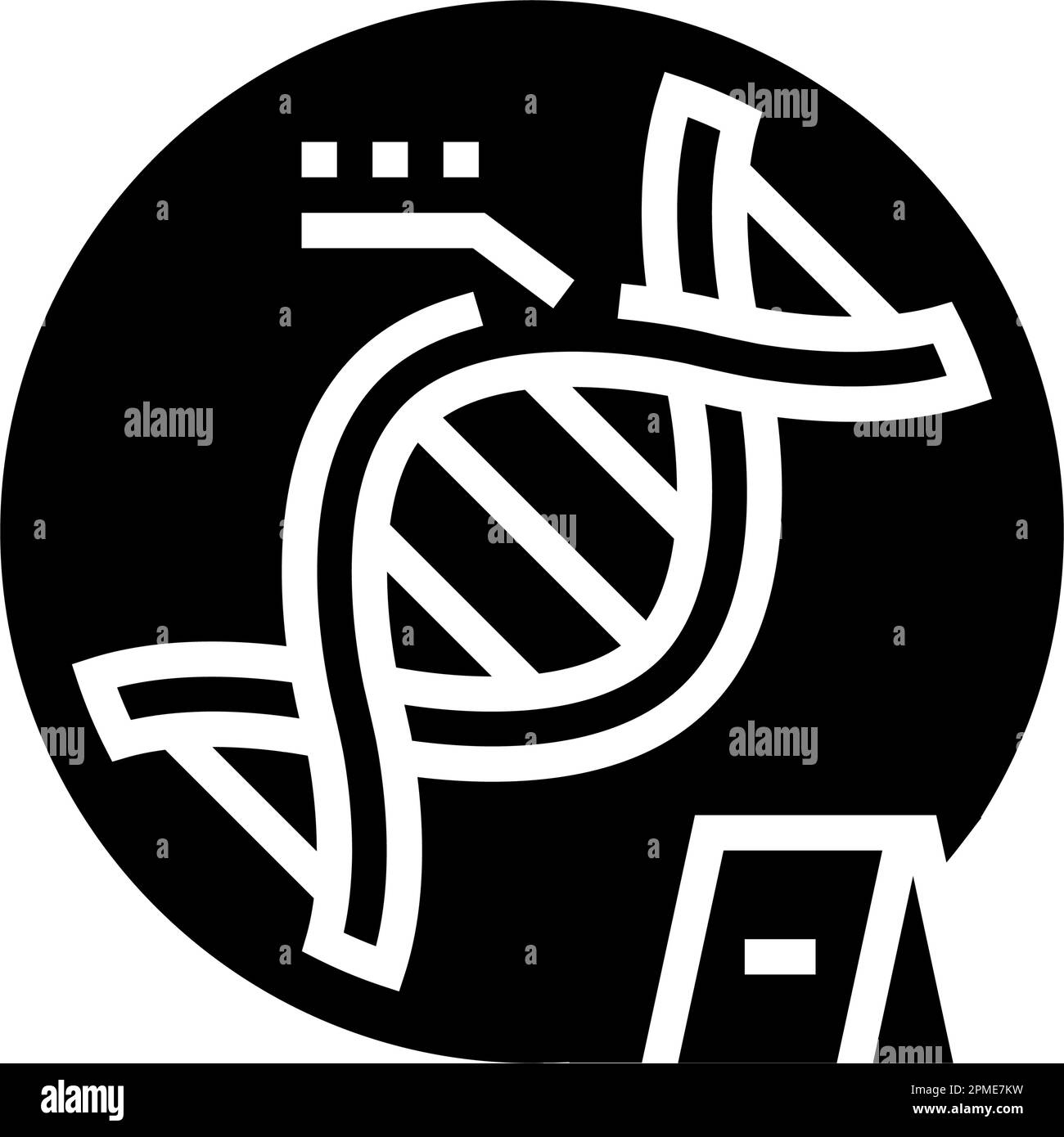 Forensic Evidence Crime Glyph Icon Vector Illustration Stock Vector