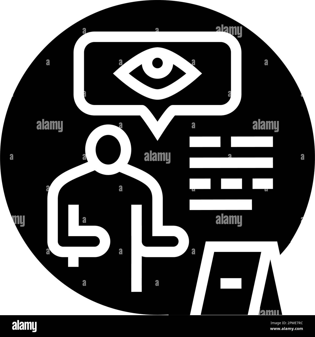 direct evidence crime glyph icon vector illustration Stock Vector Image ...