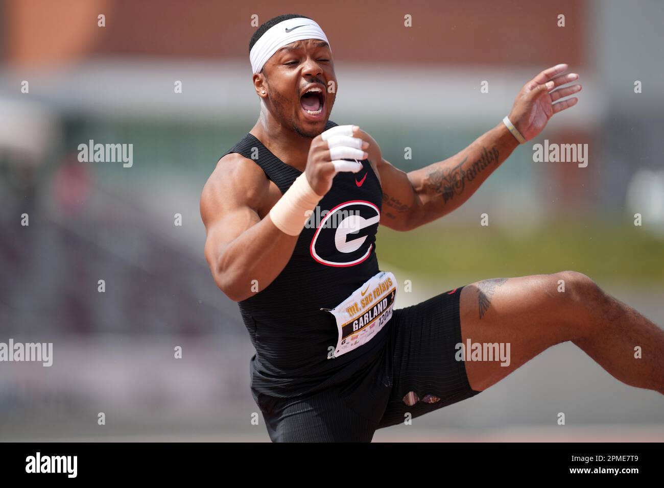 Walnut, United States. 12th Apr, 2023. Kyle Garland of Georgia competes ...