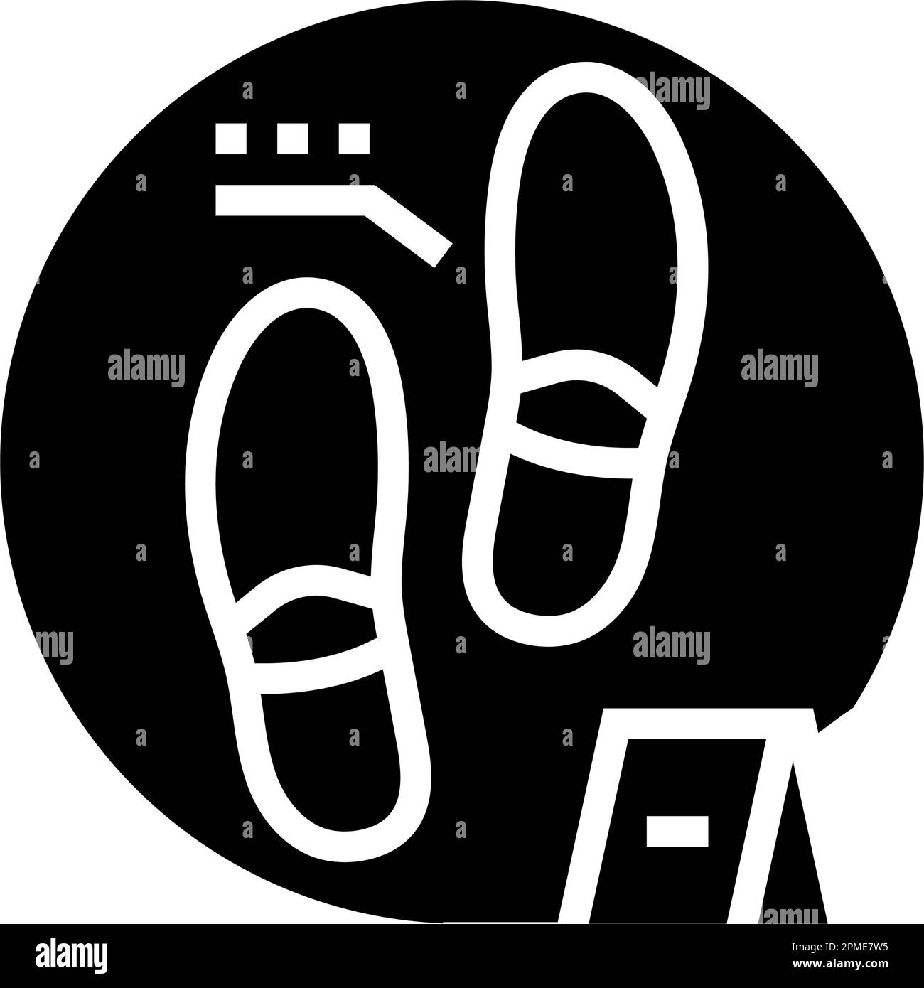 class physical evidence crime glyph icon vector illustration Stock ...