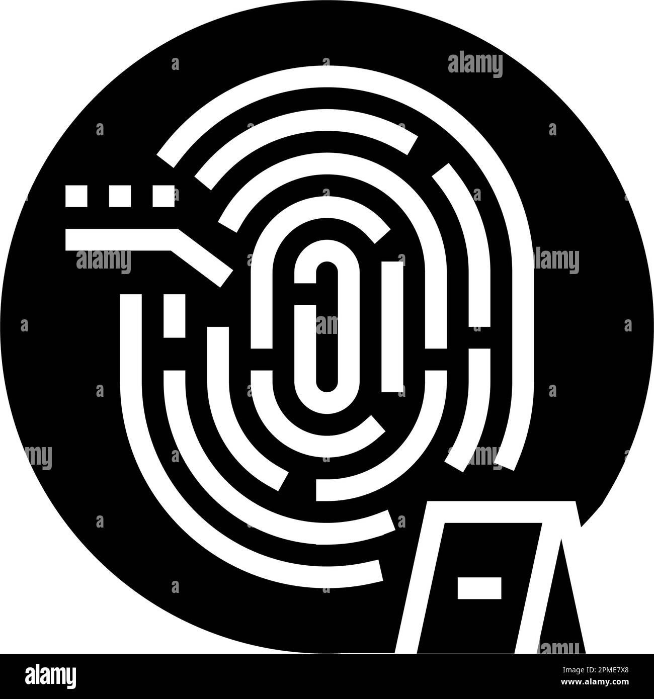 individual physical evidence crime glyph icon vector illustration Stock Vector Image & Art - Alamy