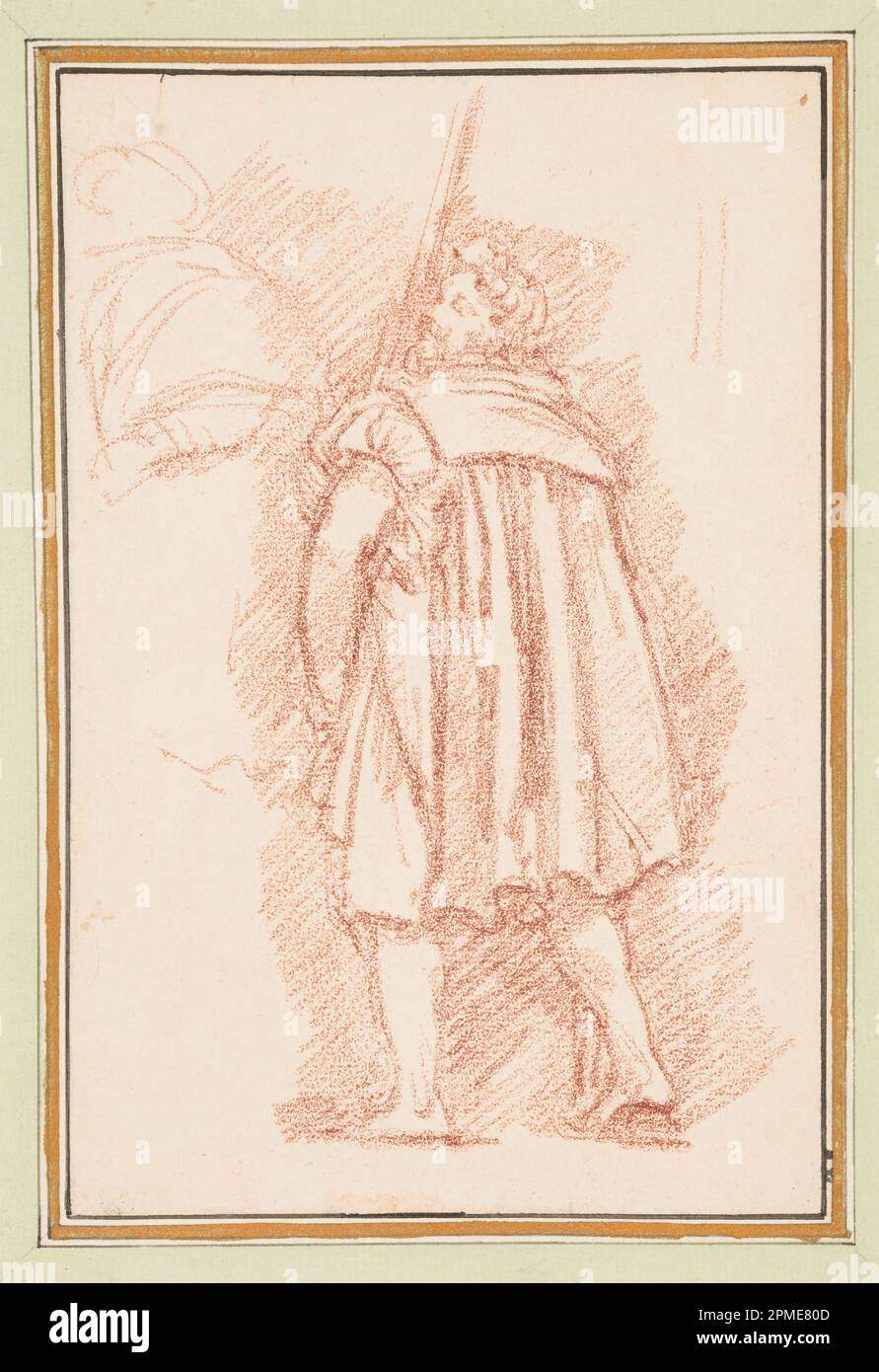 Male figure in renaissance dress this is a drawing i hi-res stock ...