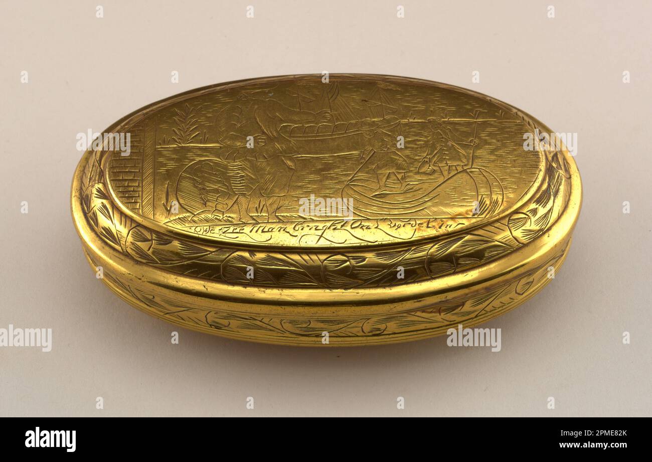 Tobacco Box (Netherlands); brass Stock Photo - Alamy