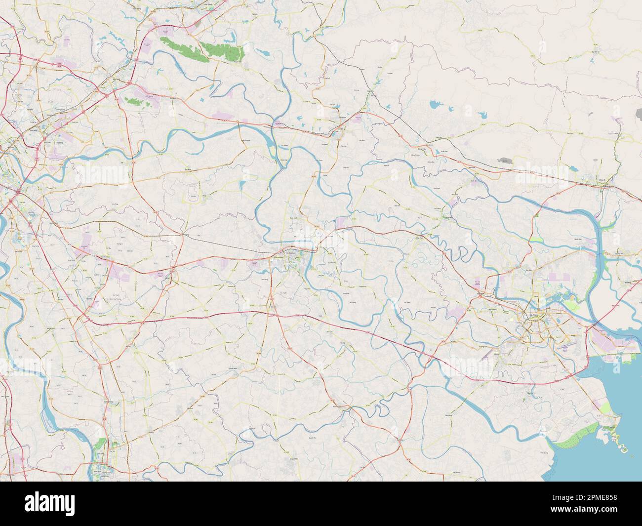 Hai Duong, province of Vietnam. Open Street Map Stock Photo - Alamy