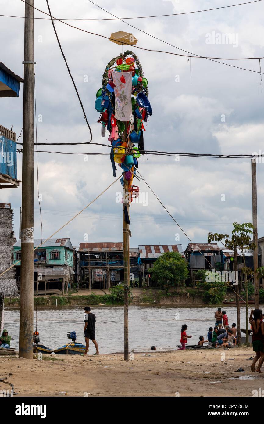 Carnival in Belen is known as Omagua and involves dancing around a ...