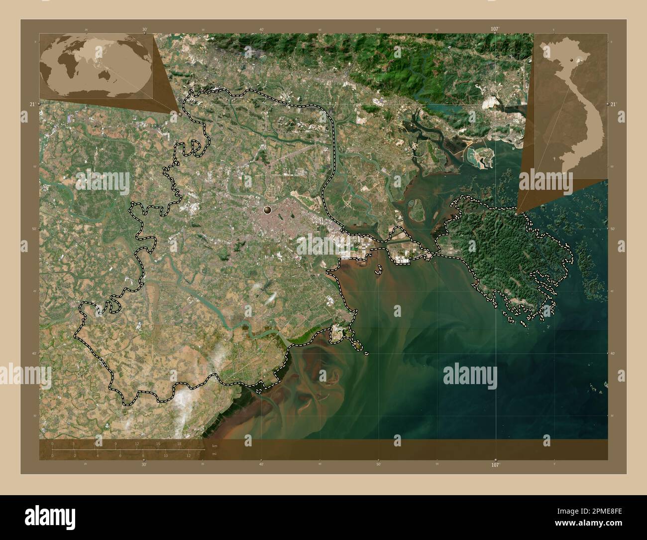 Hai Phong, city|municipality|thanh pho of Vietnam. Low resolution ...