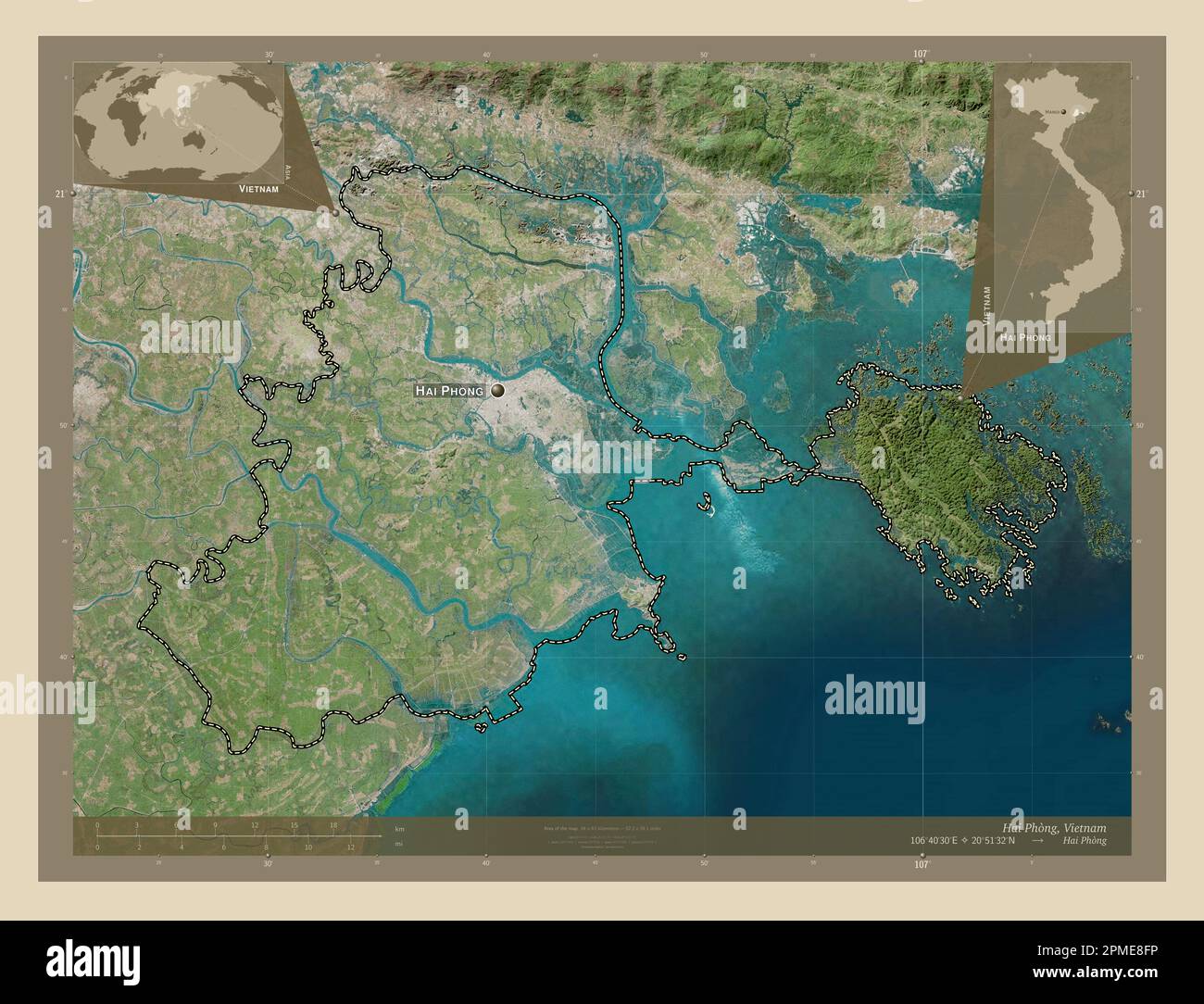 Hai Phong, city|municipality|thanh pho of Vietnam. High resolution ...