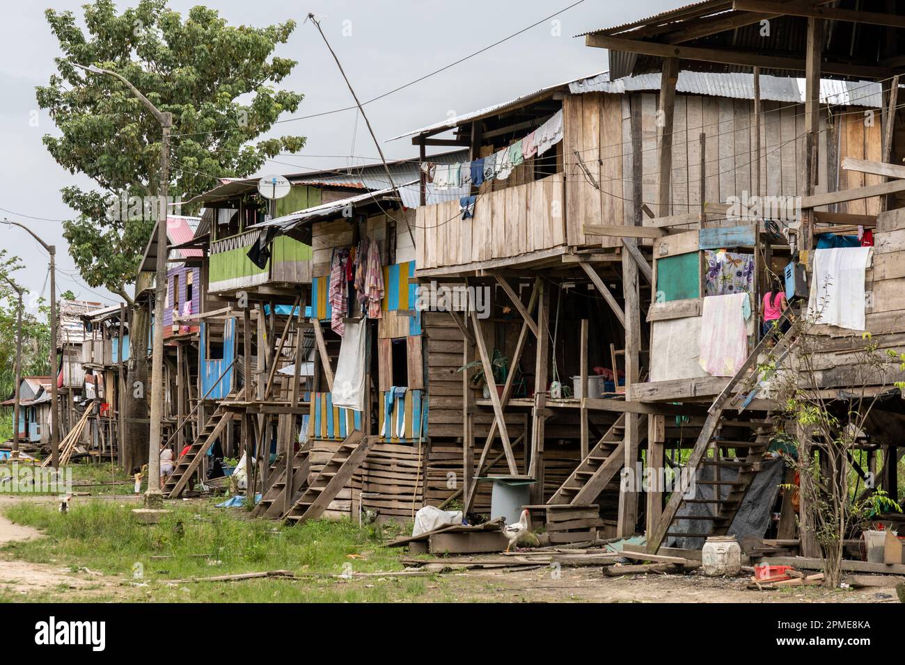 Belen in Iquitos, Peru is a lowland area of extreme poverty Stock Photo ...