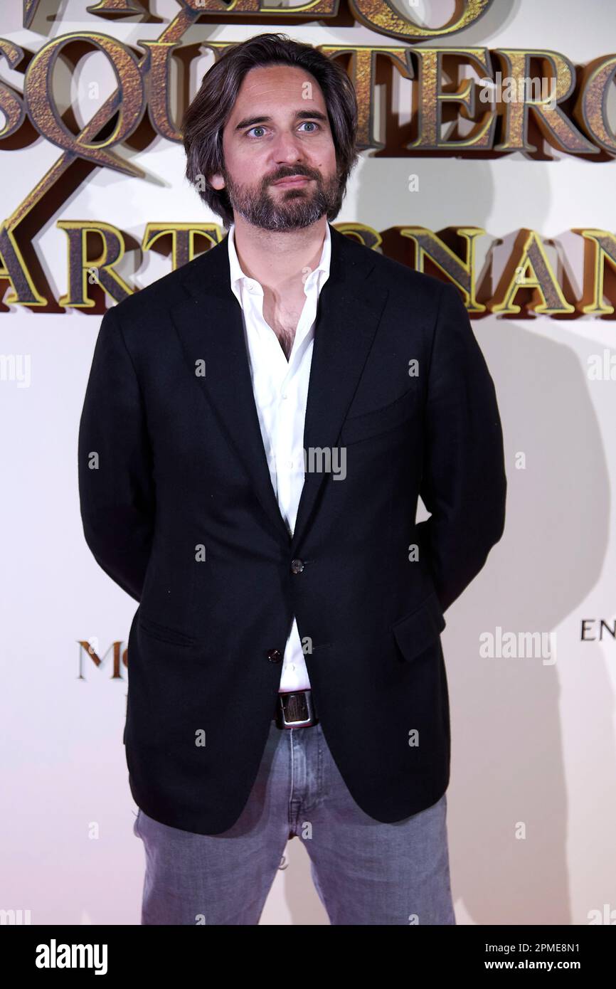 Madrid, Spain. 12th Apr, 2023. Dimitri Rassam attends the ''Los Tres ...