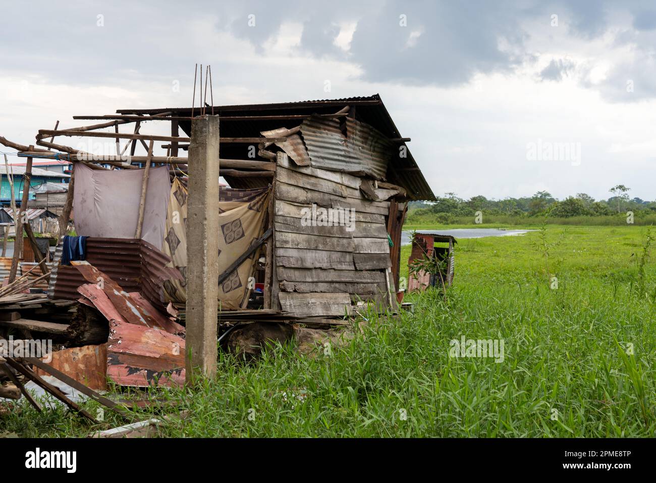 Belen in Iquitos, Peru is a lowland area of extreme poverty Stock Photo ...
