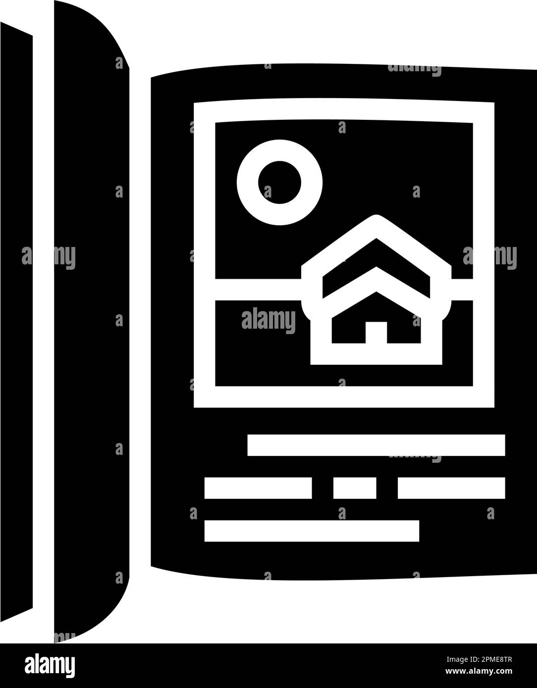reading child fun glyph icon vector illustration Stock Vector Image ...