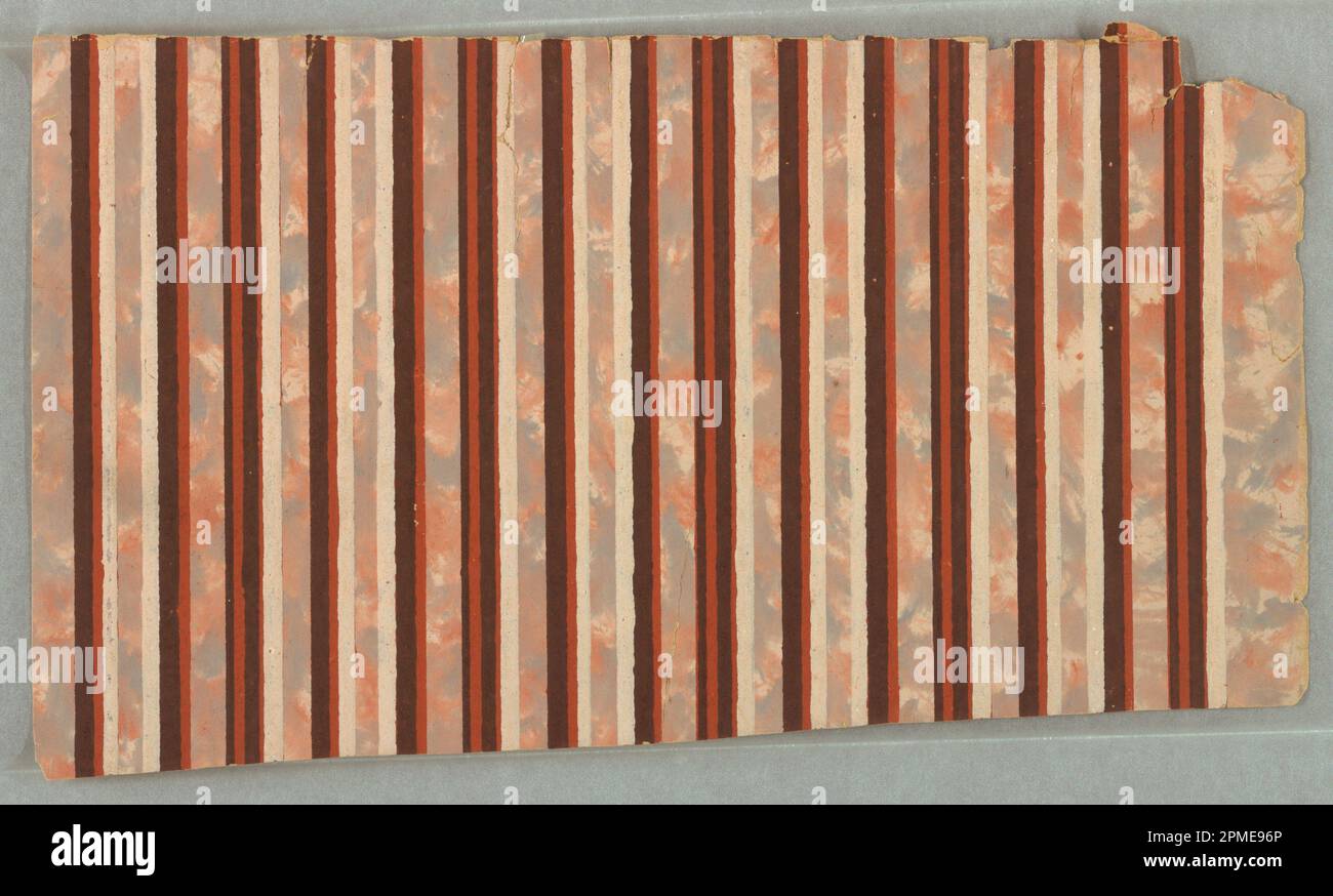 Border; block-printed on paper; 39 x 13.5 cm (15 3/8 x 5 5/16 in Stock ...