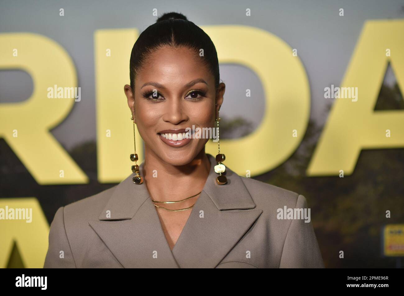Lex Scott Davis arrives at the premiere of "Florida Man" on Wednesday ...