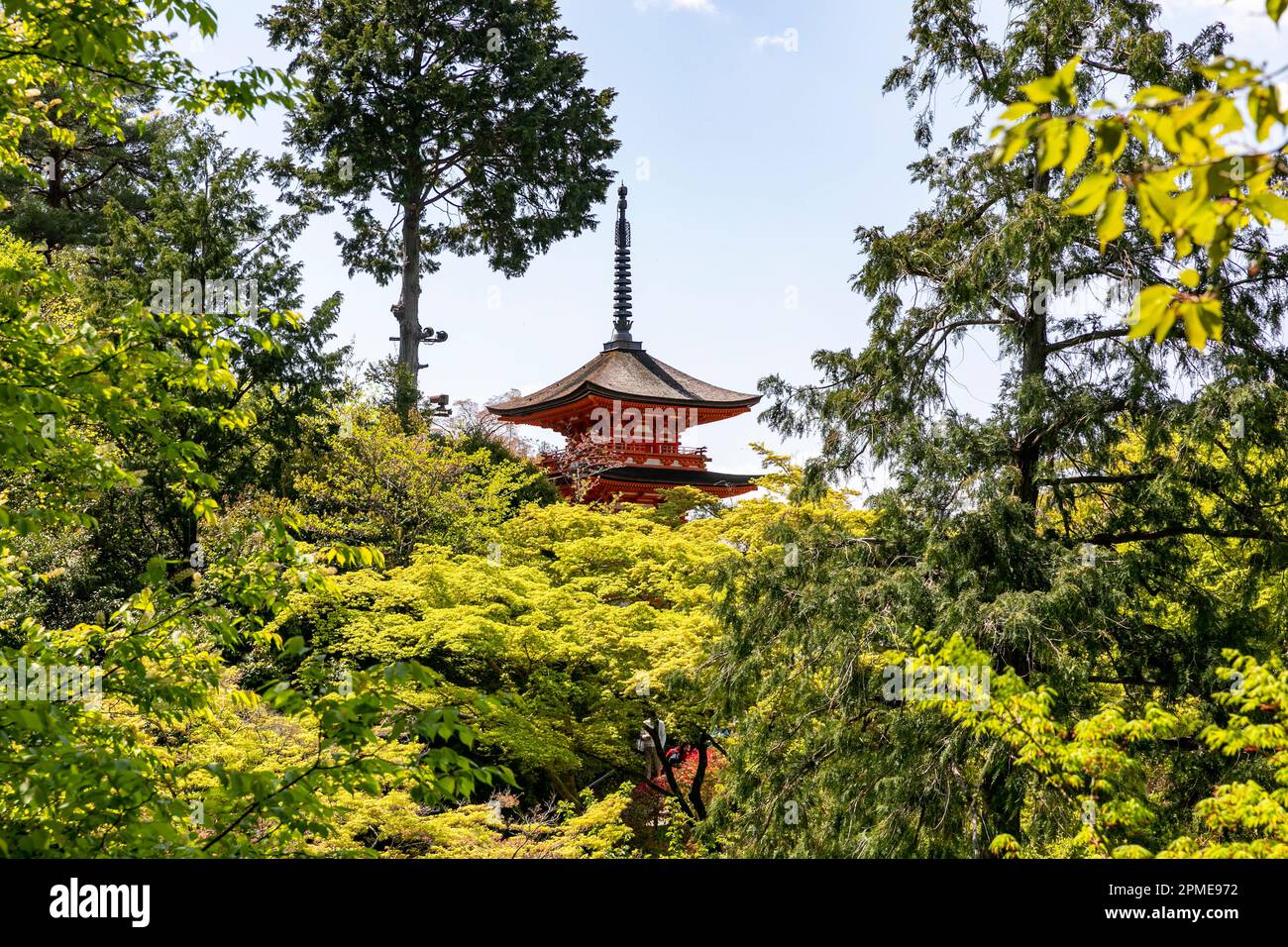 Kyoto Japan, Kiyomizu dera buddhist temple in eastern Kyoto, UNESCO ...