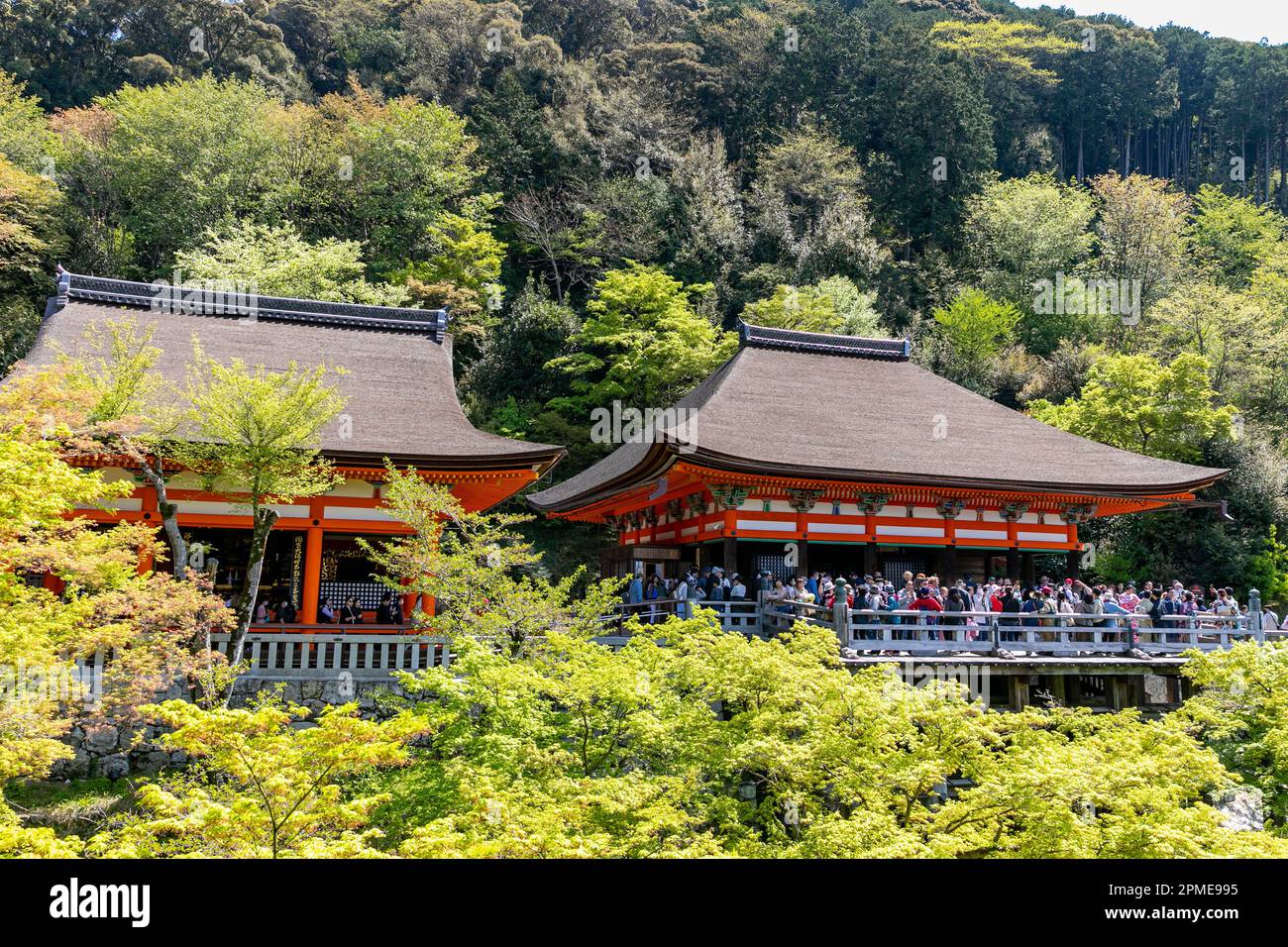 Kyoto Japan, Kiyomizu dera and Okunoin Hall buddhist temple in eastern ...