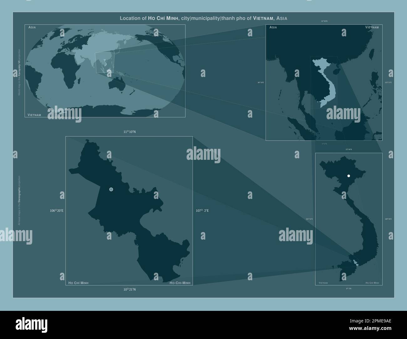 Ho Chi Minh, city|municipality|thanh pho of Vietnam. Diagram showing ...