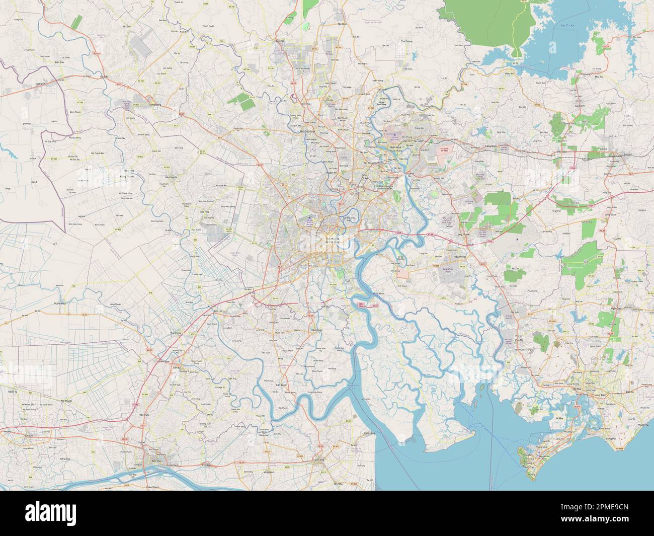 Ho Chi Minh, city|municipality|thanh pho of Vietnam. Open Street Map ...