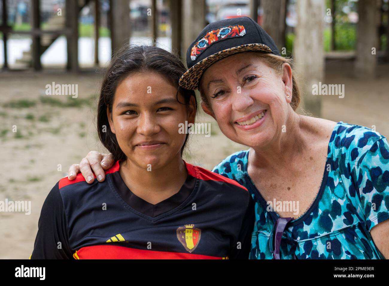 Faces of the Amazon: A Young Girl from Belen Poses with the ...