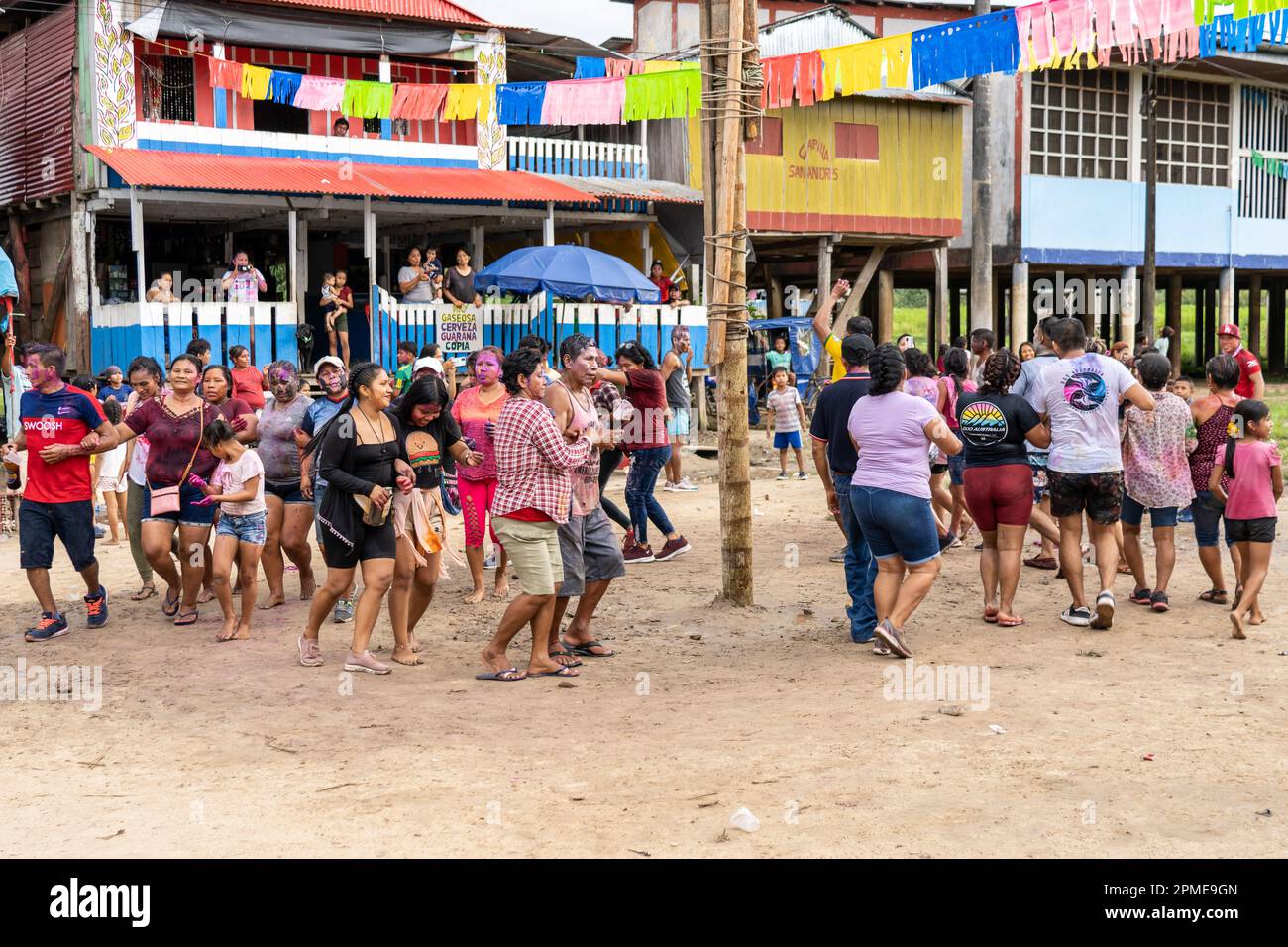 Carnival in Belen is known as Omagua and involves dancing around a ...