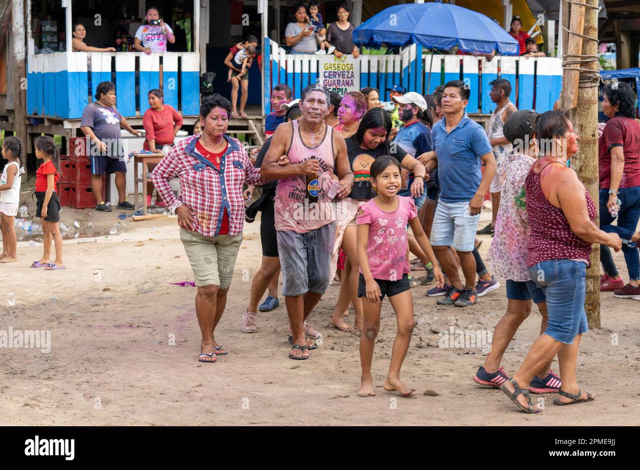 Carnival in Belen is known as Omagua and involves dancing around a ...
