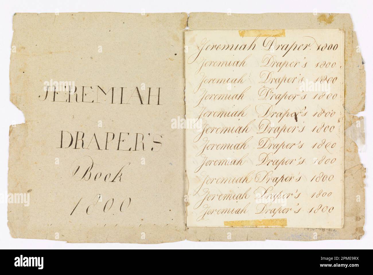 Manuscript, Jeremiah Draper's Book; Calligrapher: Jeremiah Draper ...