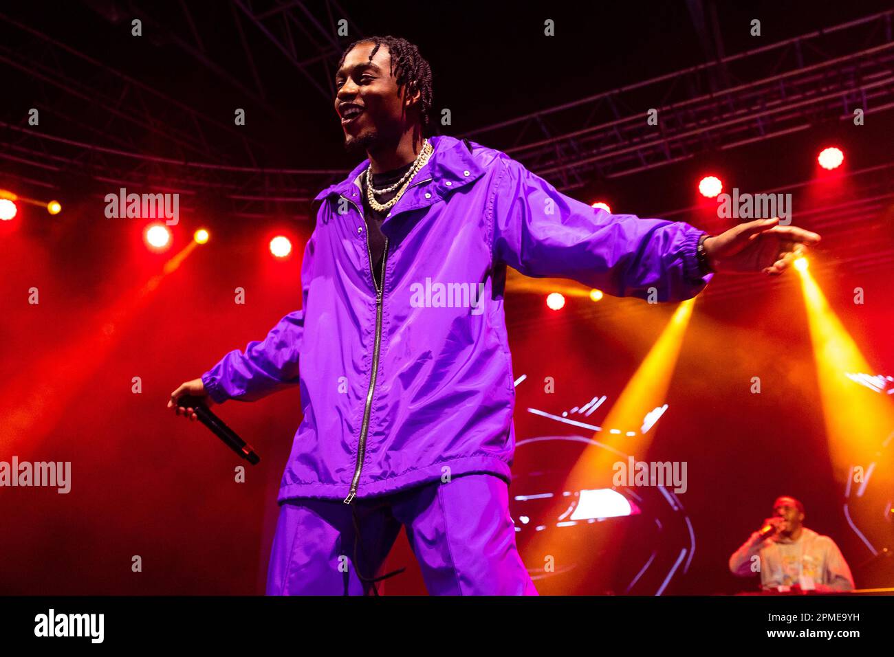 Milano, Italy. 12th Apr, 2023. American rapper Lil Tjay in concert at ...
