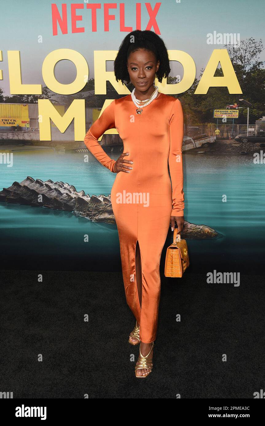 Sibongile Mlambo arrives at the premiere of "Florida Man" on Wednesday ...