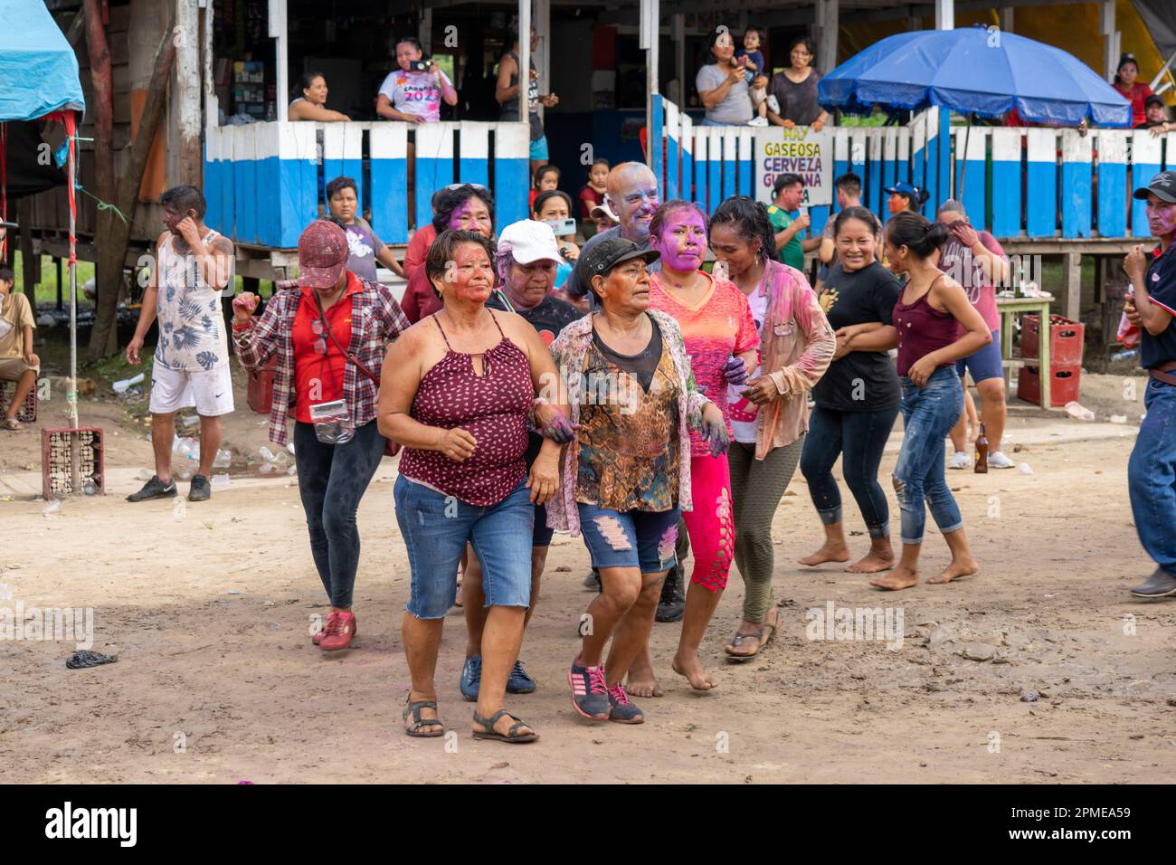 Carnival in Belen is known as Omagua and involves dancing around a ...
