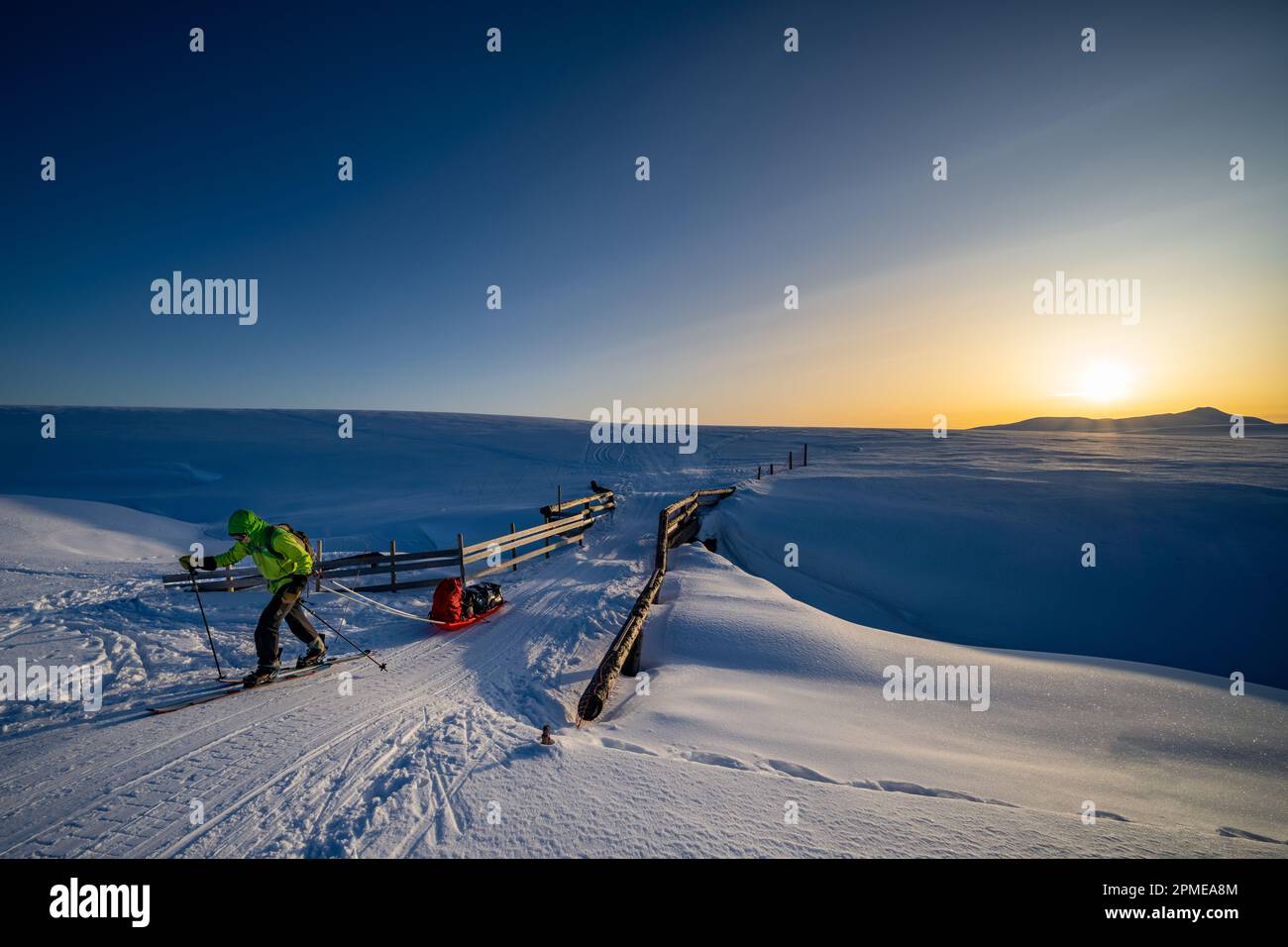Ski touring in Rondane National Park, Norway Stock Photo - Alamy