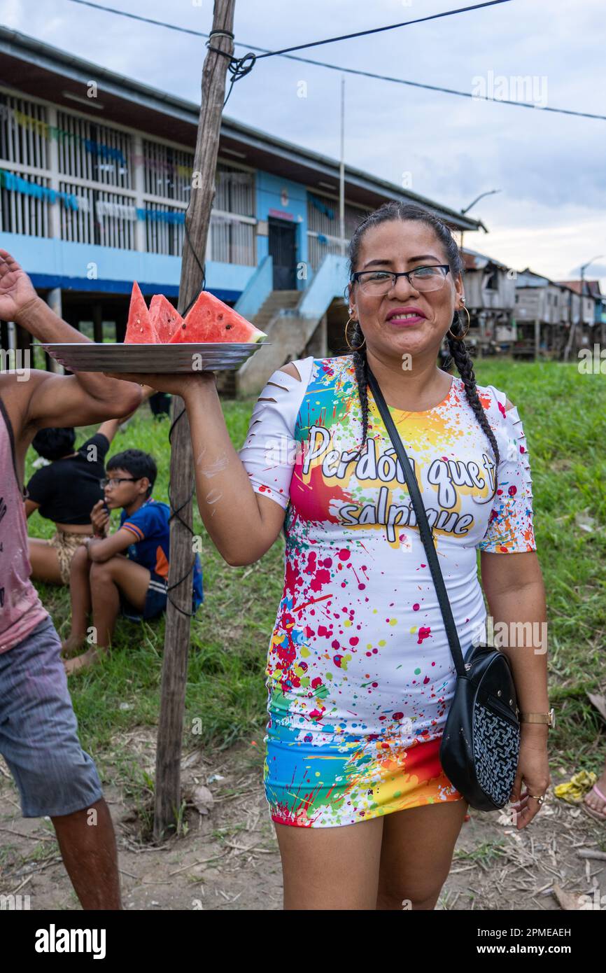 Carnival in Belen is known as Omagua and involves dancing around a ...
