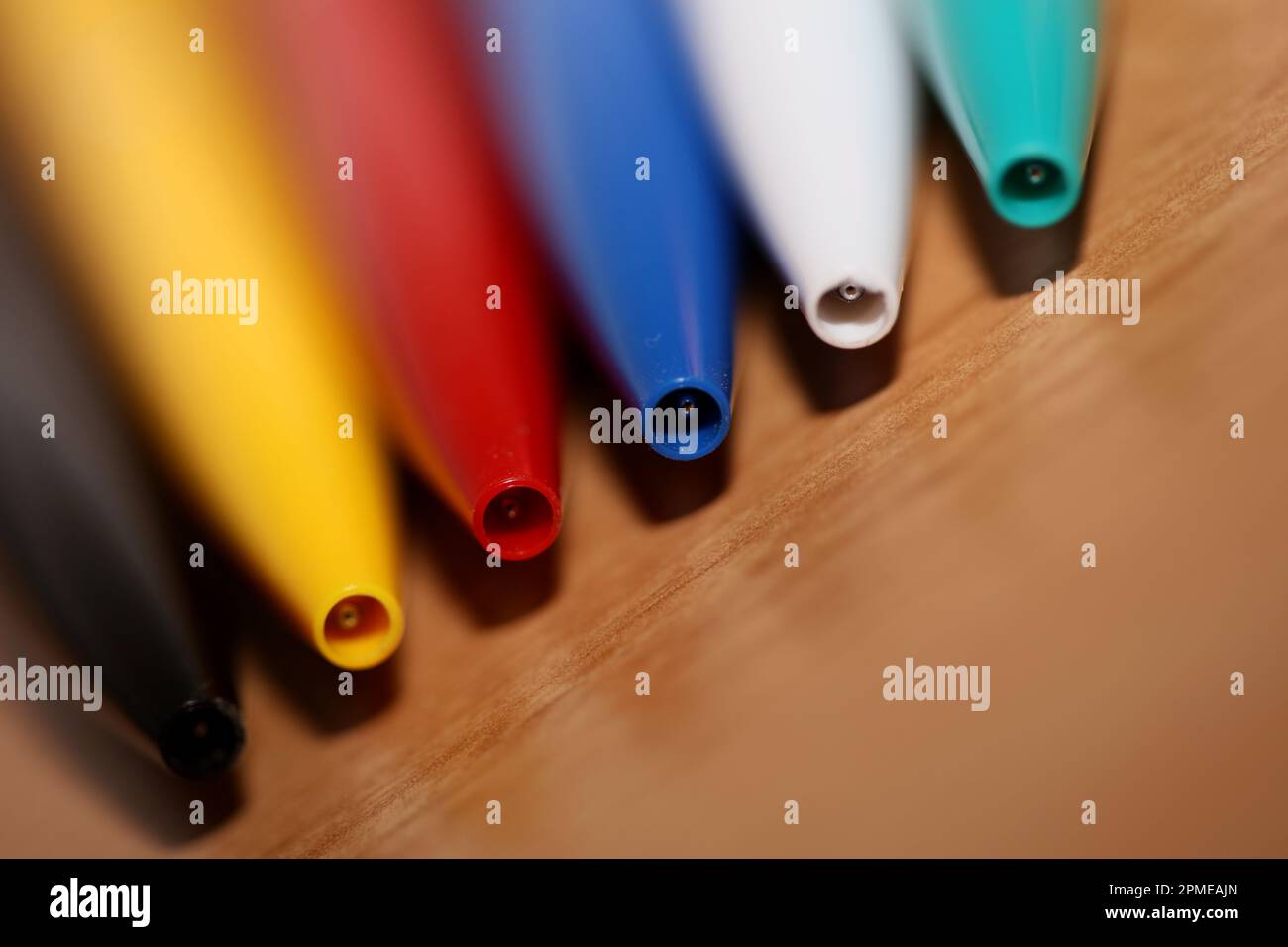 Colorful pens close up background big size high quality instant print ...