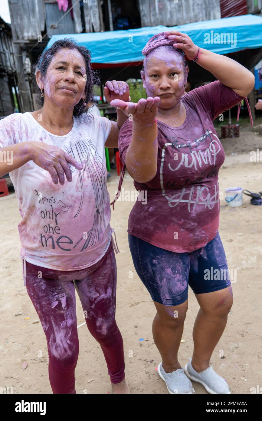 Carnival in Belen is known as Omagua and involves dancing around a ...