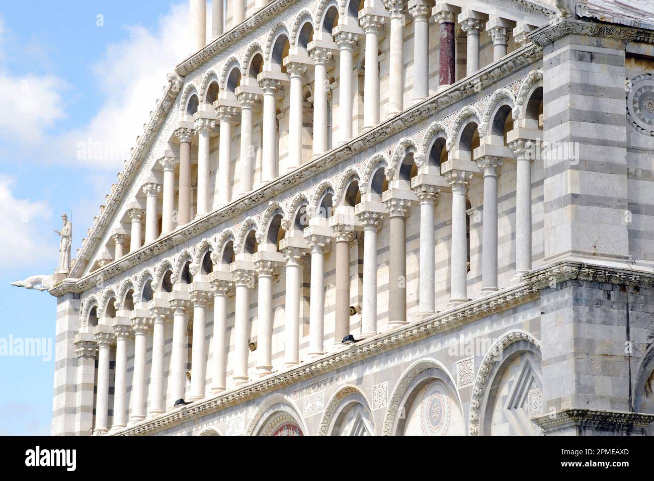 Pisa Cathedral, located in the Leaning Tower of Pisa complex, known ...