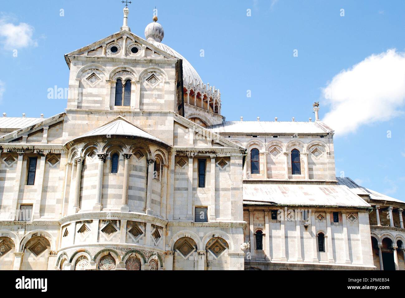 Pisa Cathedral, located in the Leaning Tower of Pisa complex, known ...
