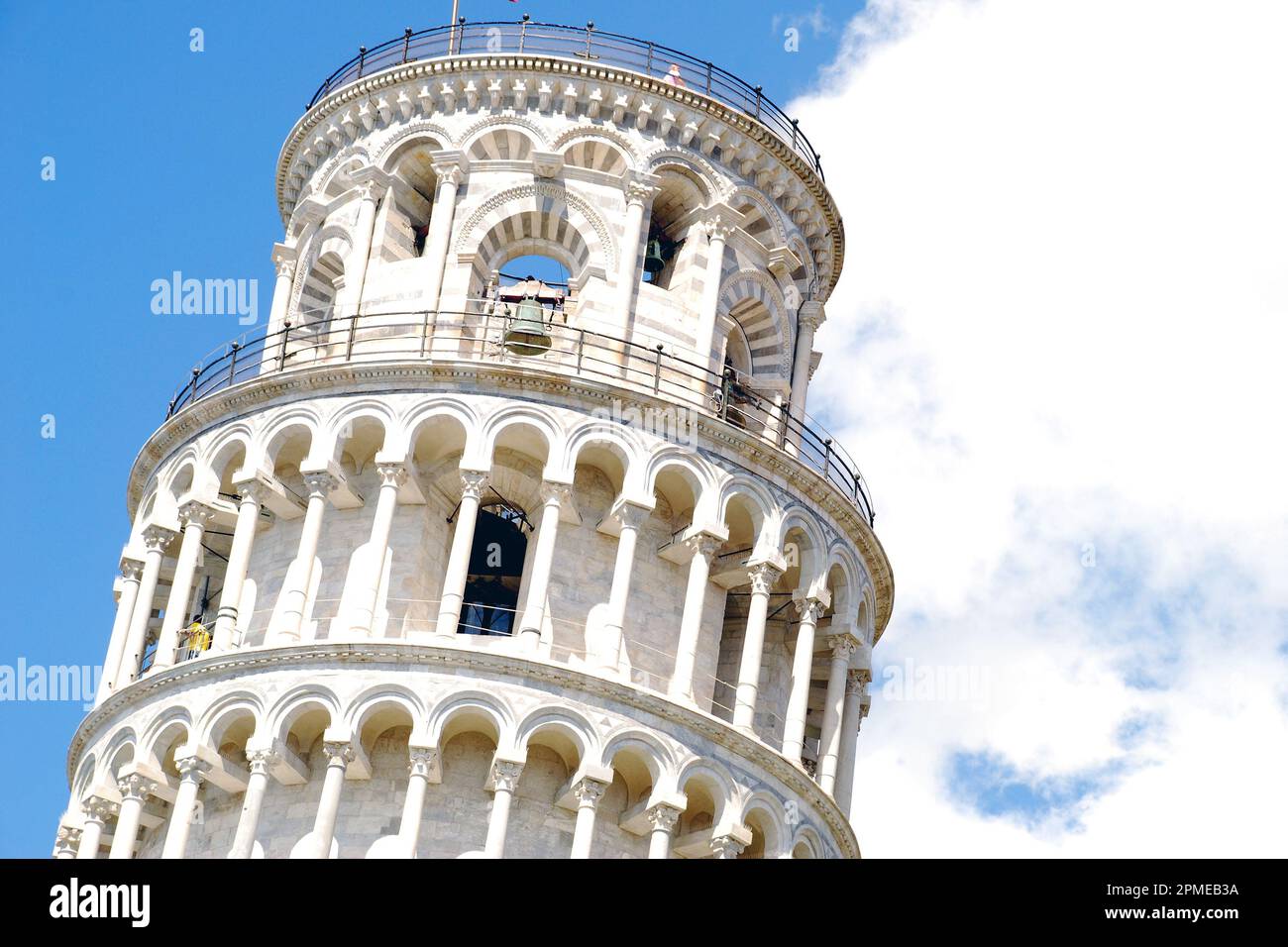 The Leaning Tower of Pisa, known worldwide for its unintended tilt ...