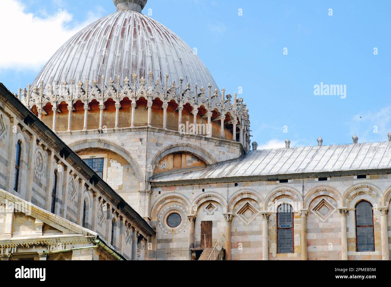 Pisa Cathedral, located in the Leaning Tower of Pisa complex, known ...