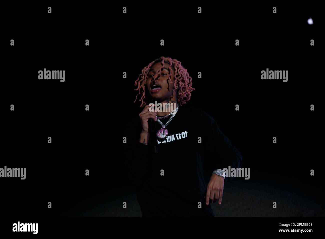 Atlanta Rapper SoFaygo perform on stage at Scotiabank Arena in Toronto ...