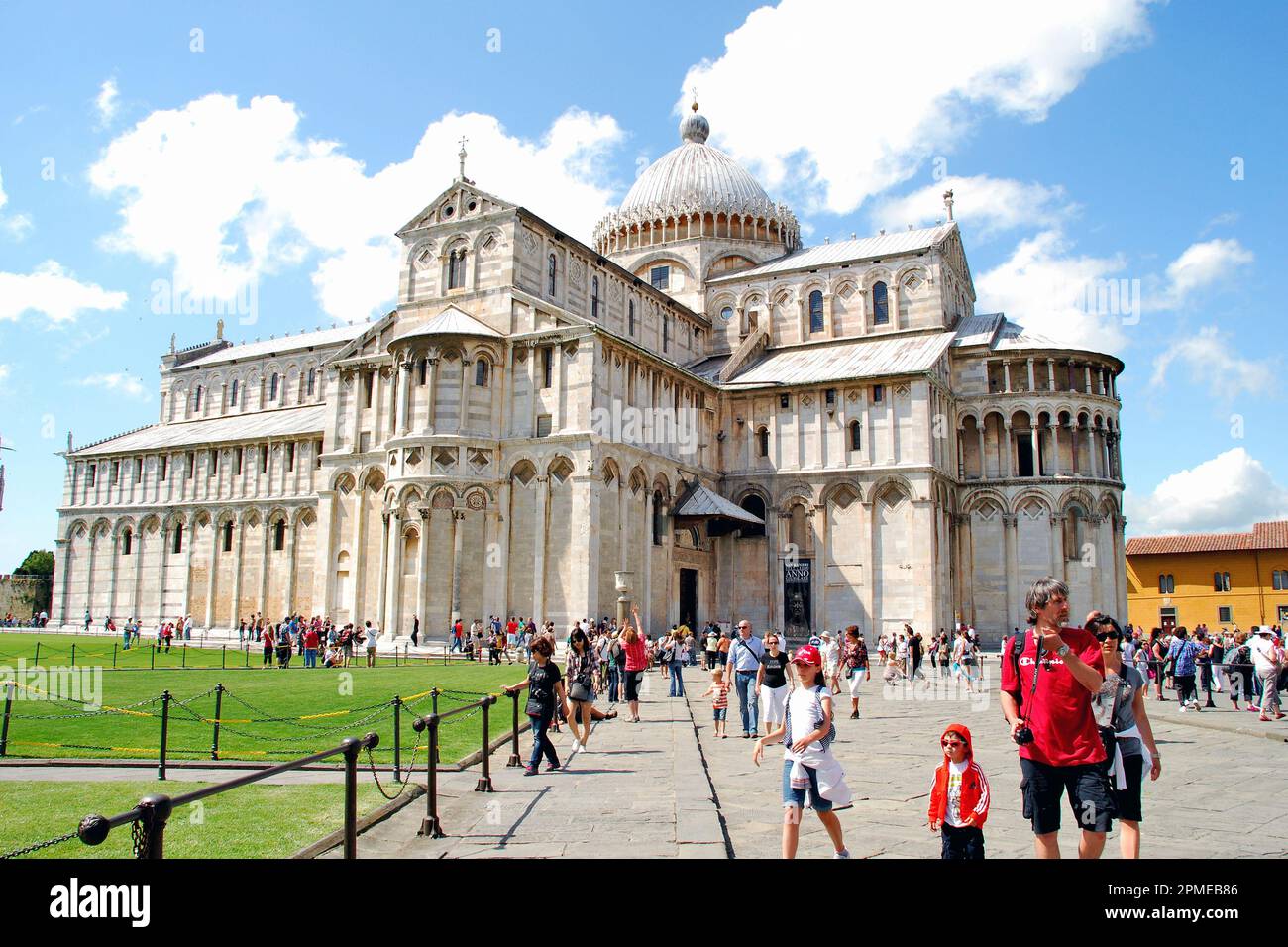 Pisa Cathedral, located in the Leaning Tower of Pisa complex, known ...