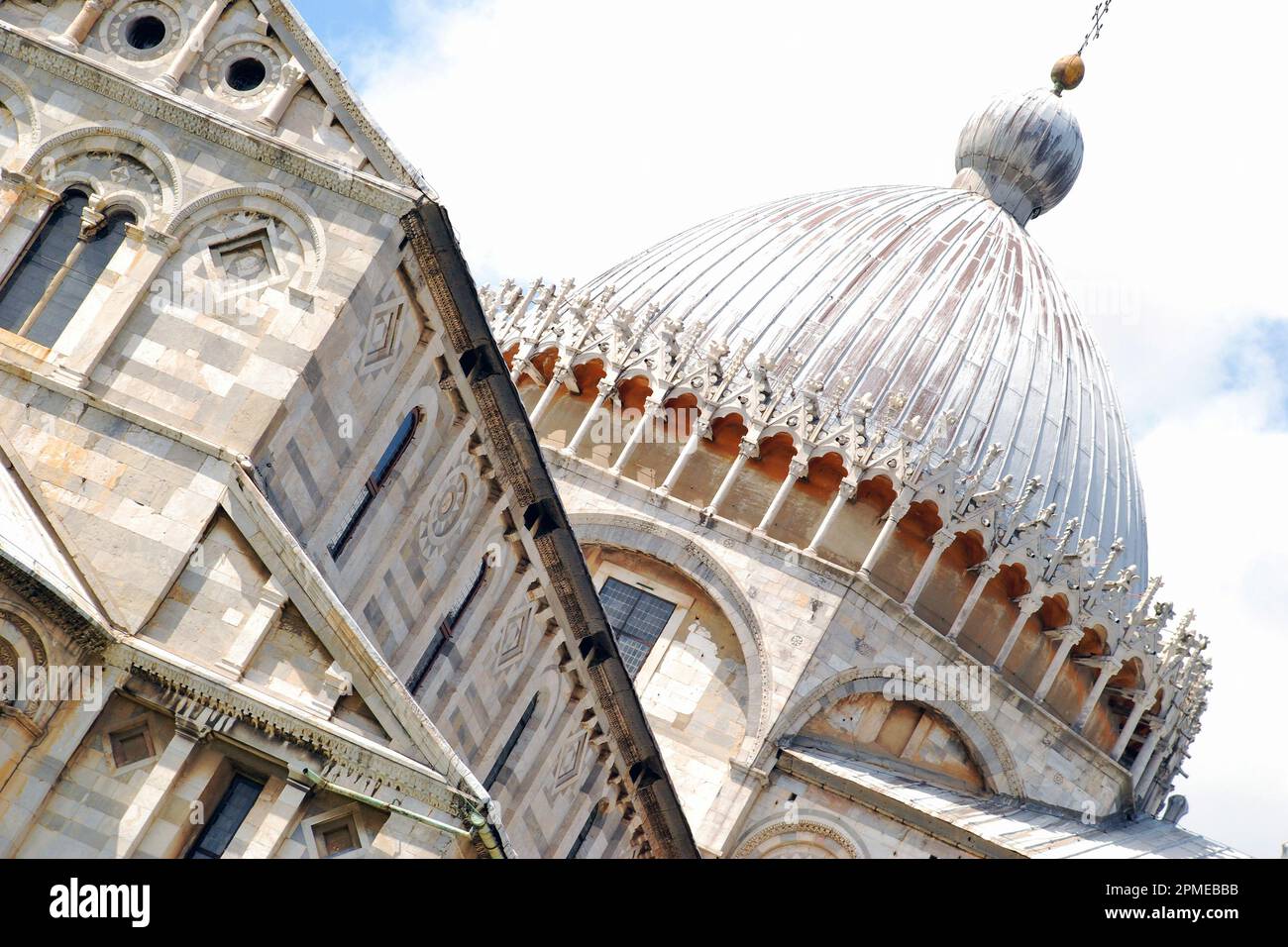 Pisa Cathedral, located in the Leaning Tower of Pisa complex, known ...
